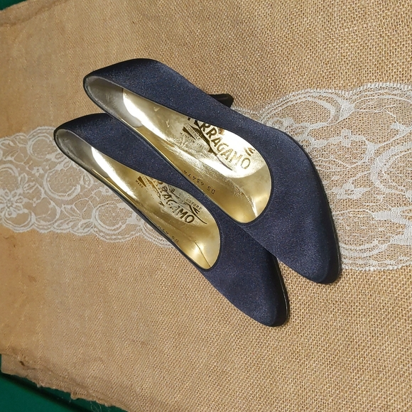 Salvatore Ferragamo | Shoes | Salvatore Ferragamo Satin Stiletto Heels ...